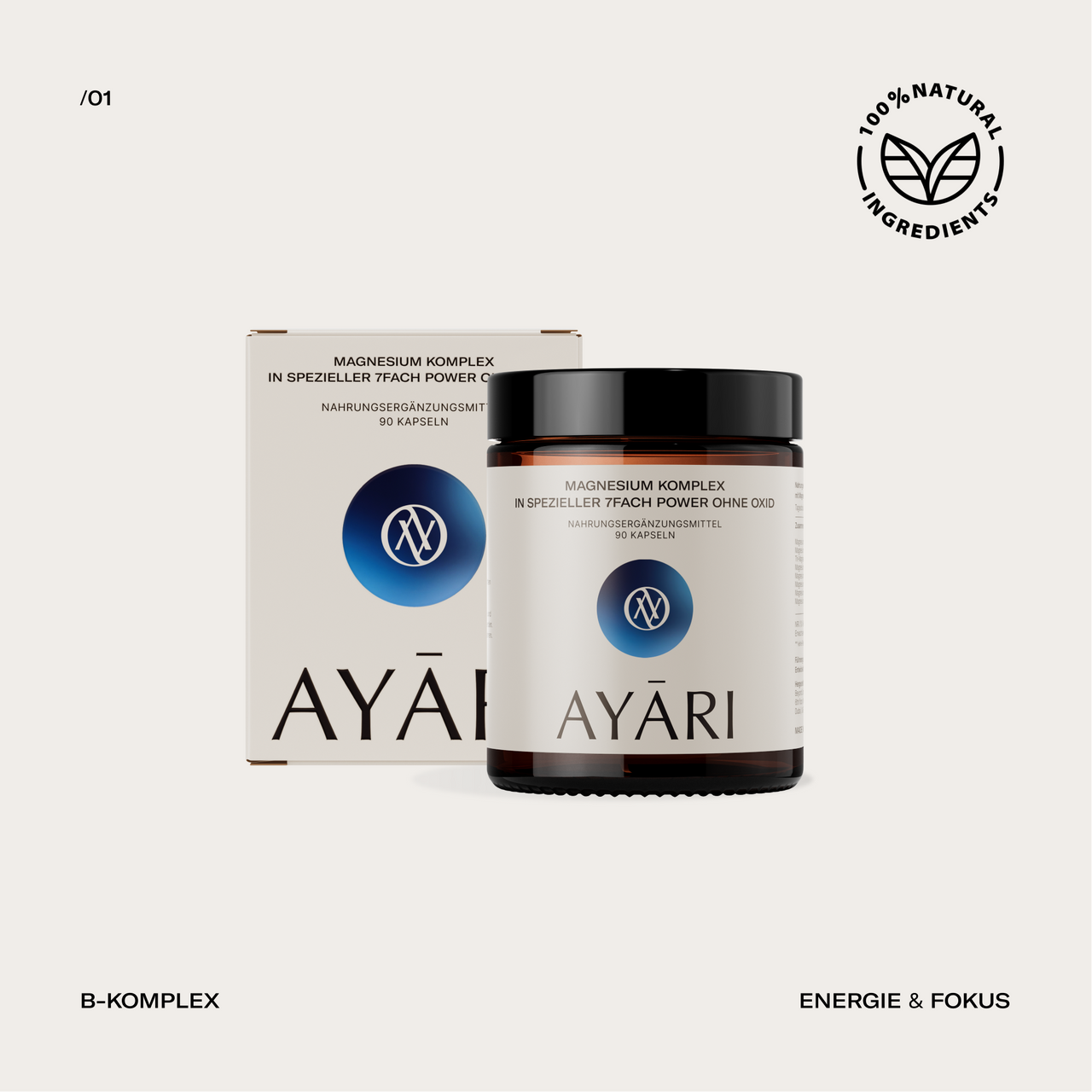 AYARI Longevity – Premium-Vitamine für Energie, Schlaf & Immunsystem